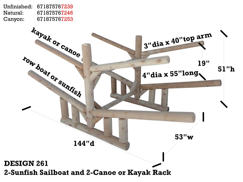 Sunfish Sailboat Storage Rack | Sailboat, Canoe & Kayak Boat Rack