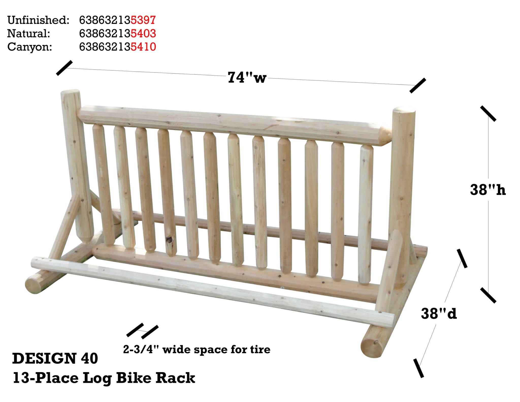 Commercial Bike Racks | Standing Bicycle Storage Rack for 13 Bikes
